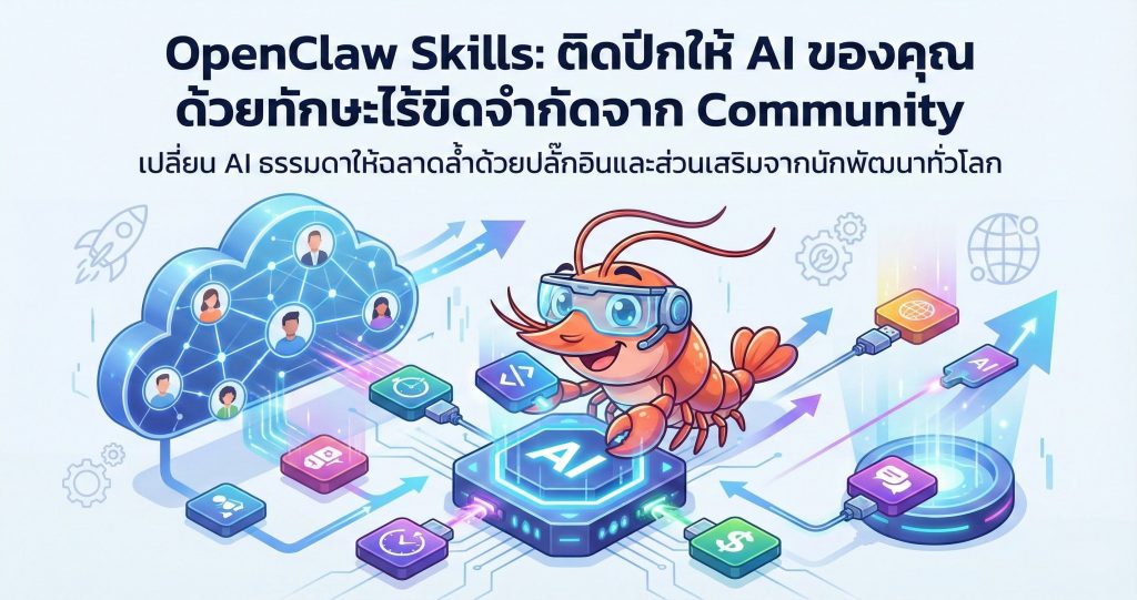 OpenClaw Skills ขยายความสามารถ AI ด้วยปลั๊กอินและทักษะจากชุมชน | Work 360